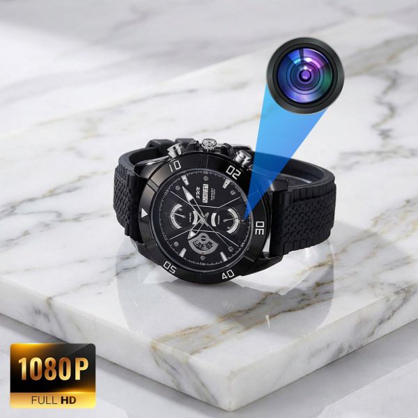 KRONOS Black - 1080p HD Watch Camera Person Video Surveillance with IR ...