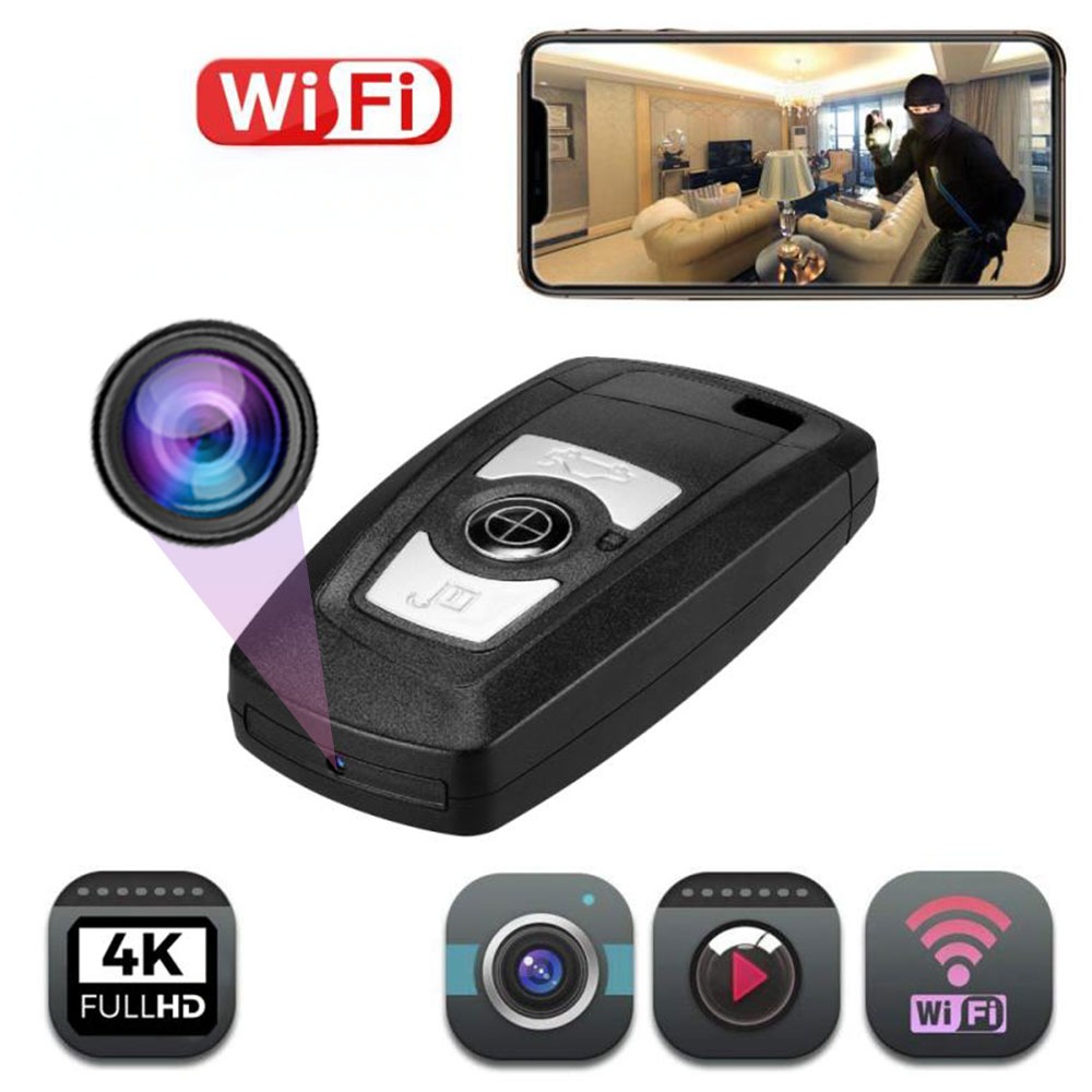 4K Ultra HD Key Chain WIFI Camera Video Recording FOB