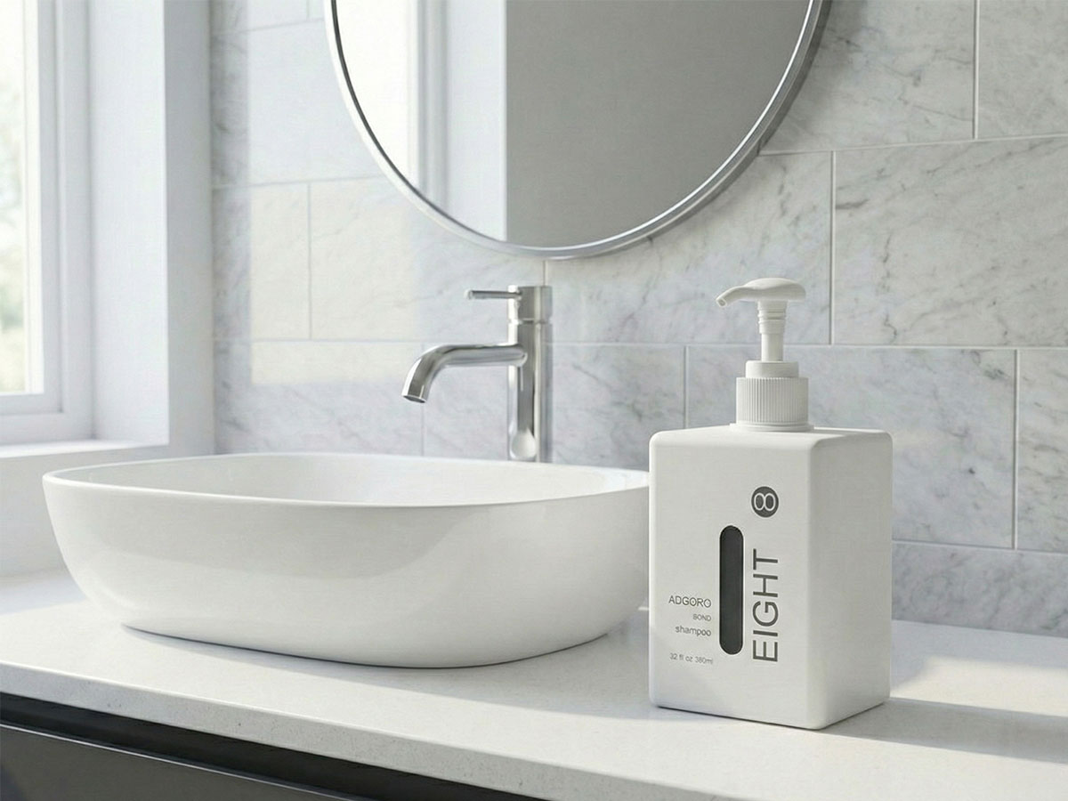LUX - 4K UltraHD Black Hand Soap Shampoo Bottle WIFI Surveillance Camera